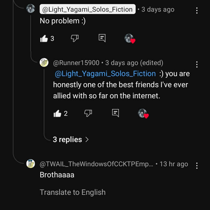 Post from Light Yagami Glazer