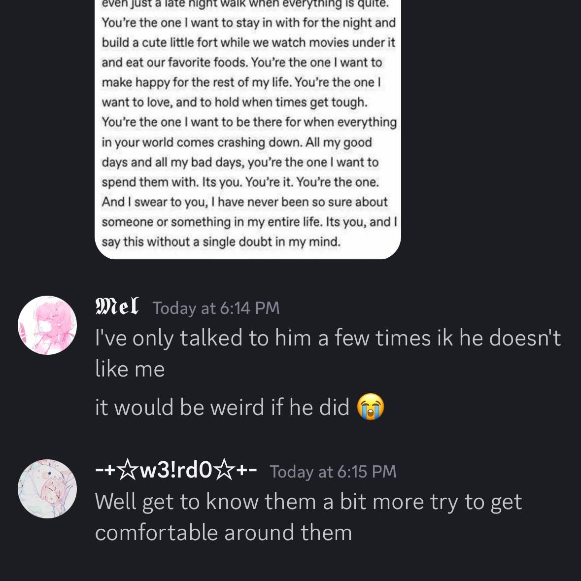 Post from ?!-+{W3!rd0}+-?!