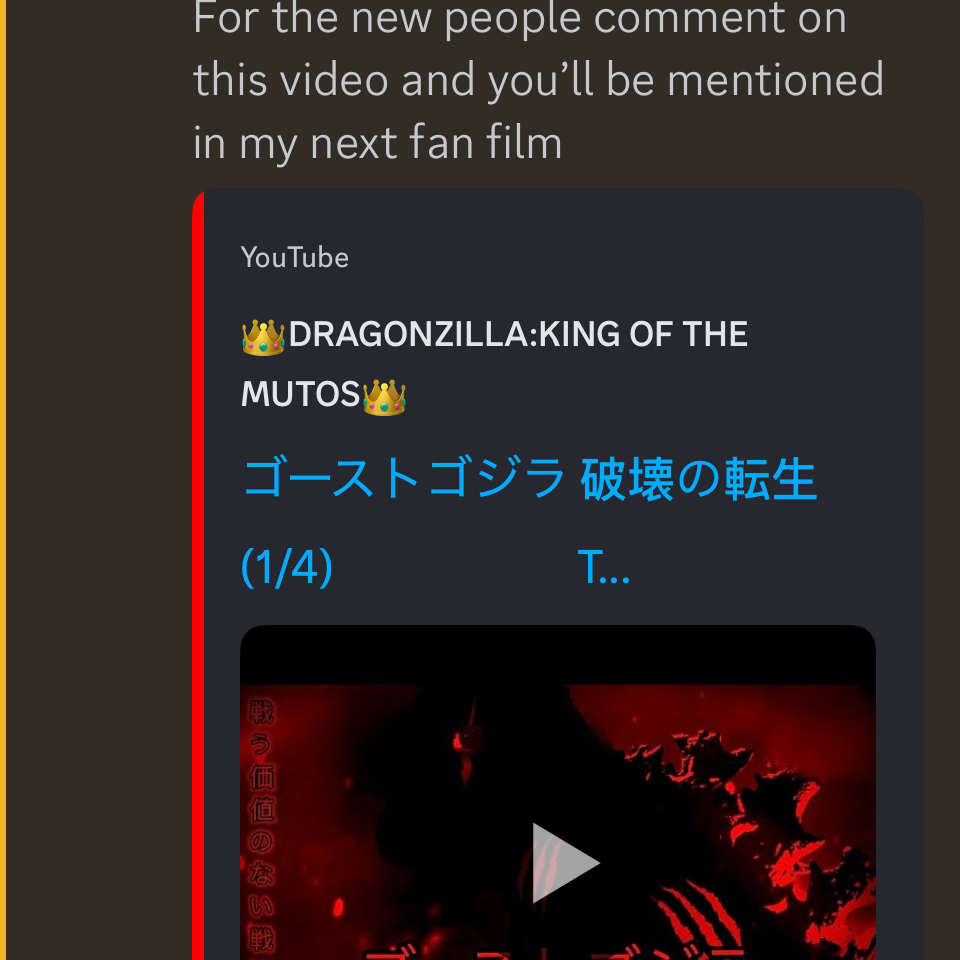 Post from 👑DRAGONZILLA:KING OF THE MUTOS👑
