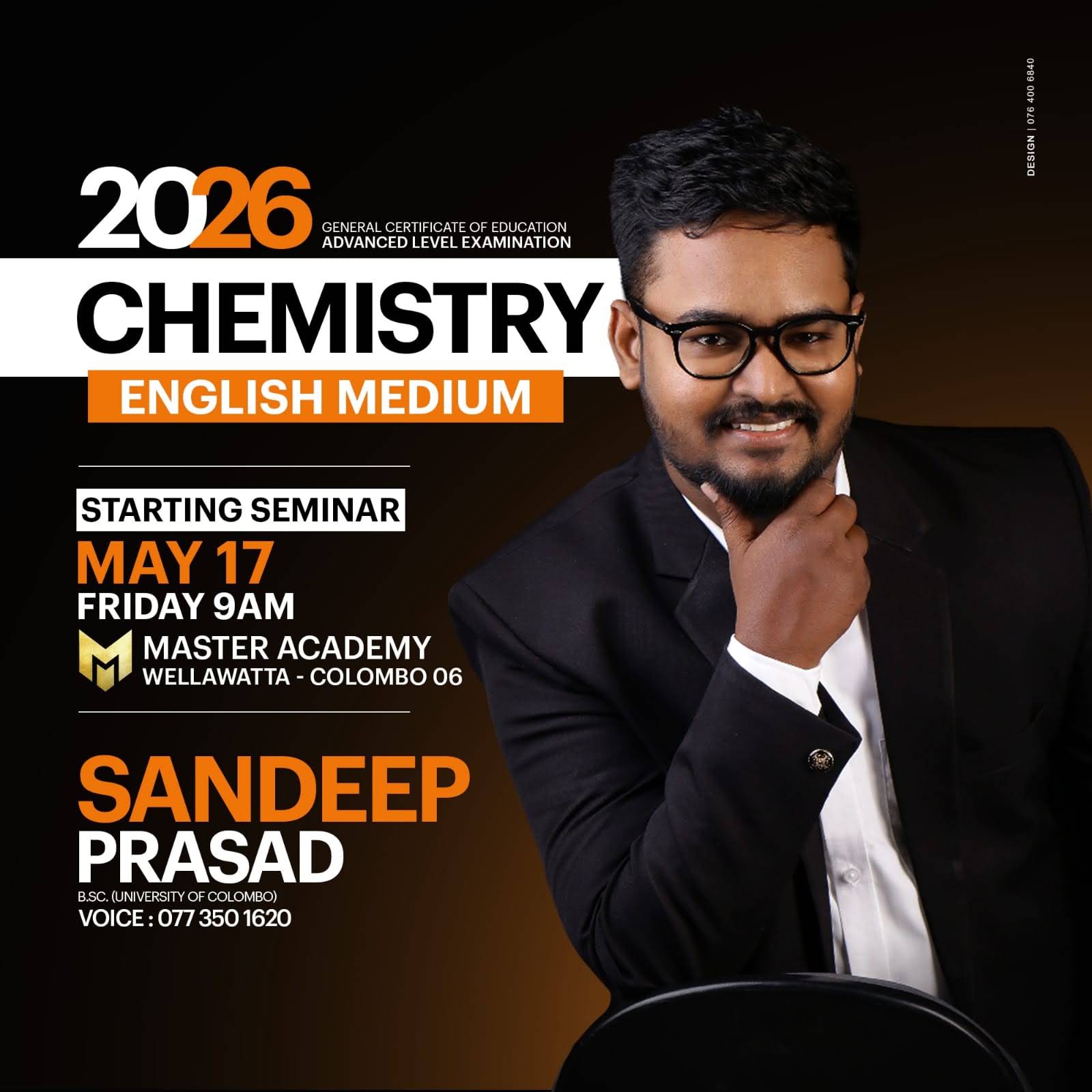 Post from Sandeep Prasad - Chemistry
