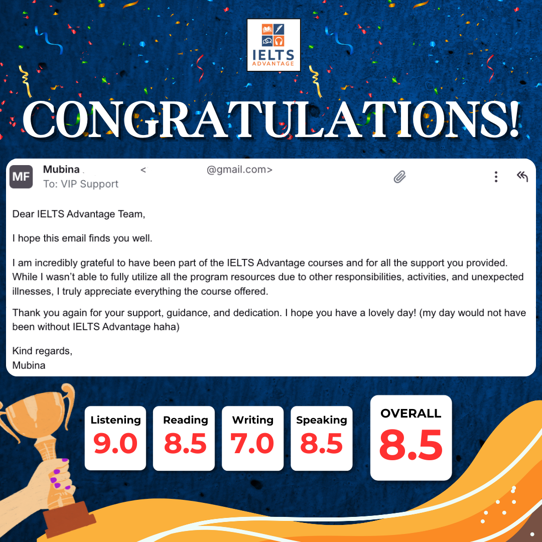 Post from IELTS Advantage