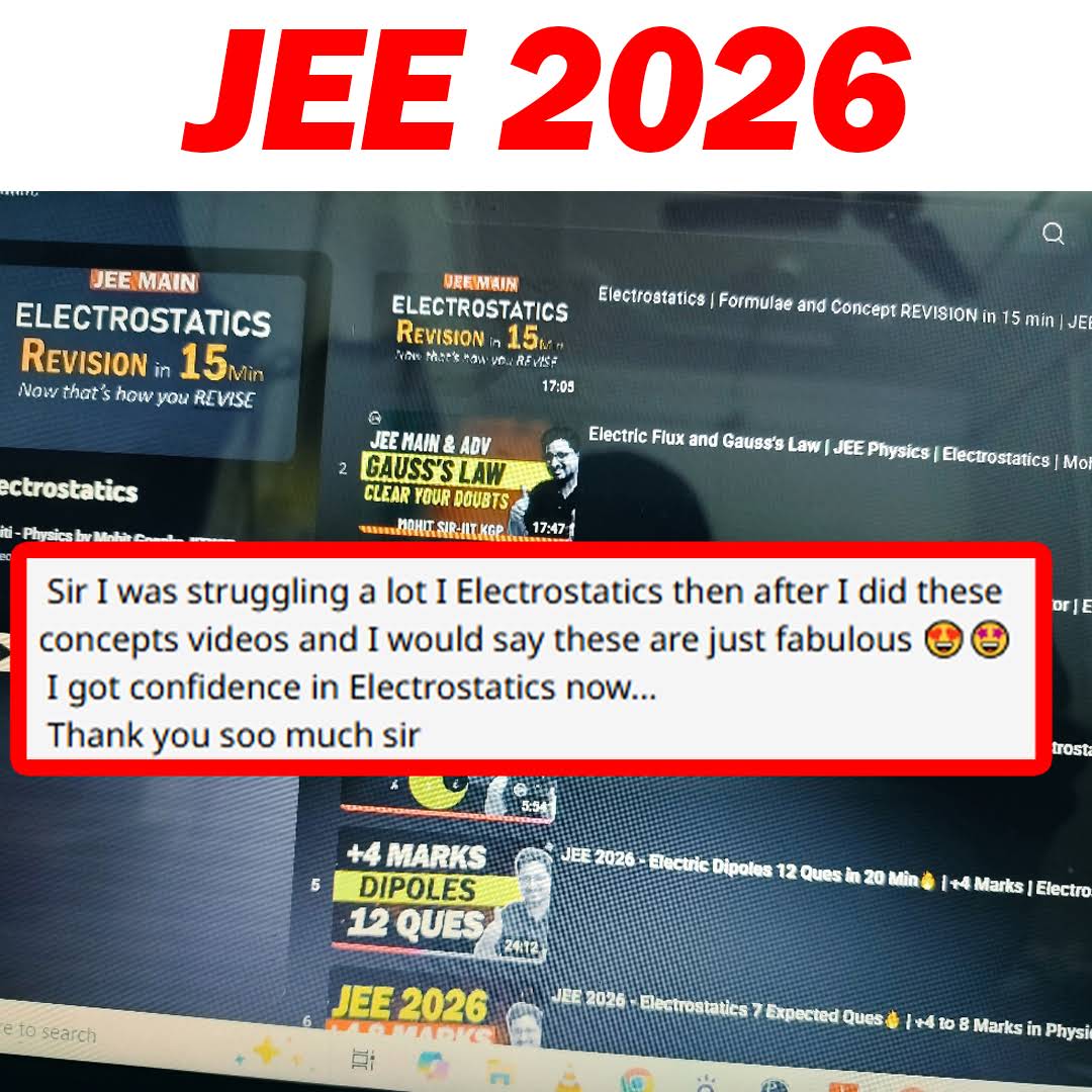 Post from Eduniti - Physics by Mohit Goenka_IITKGP