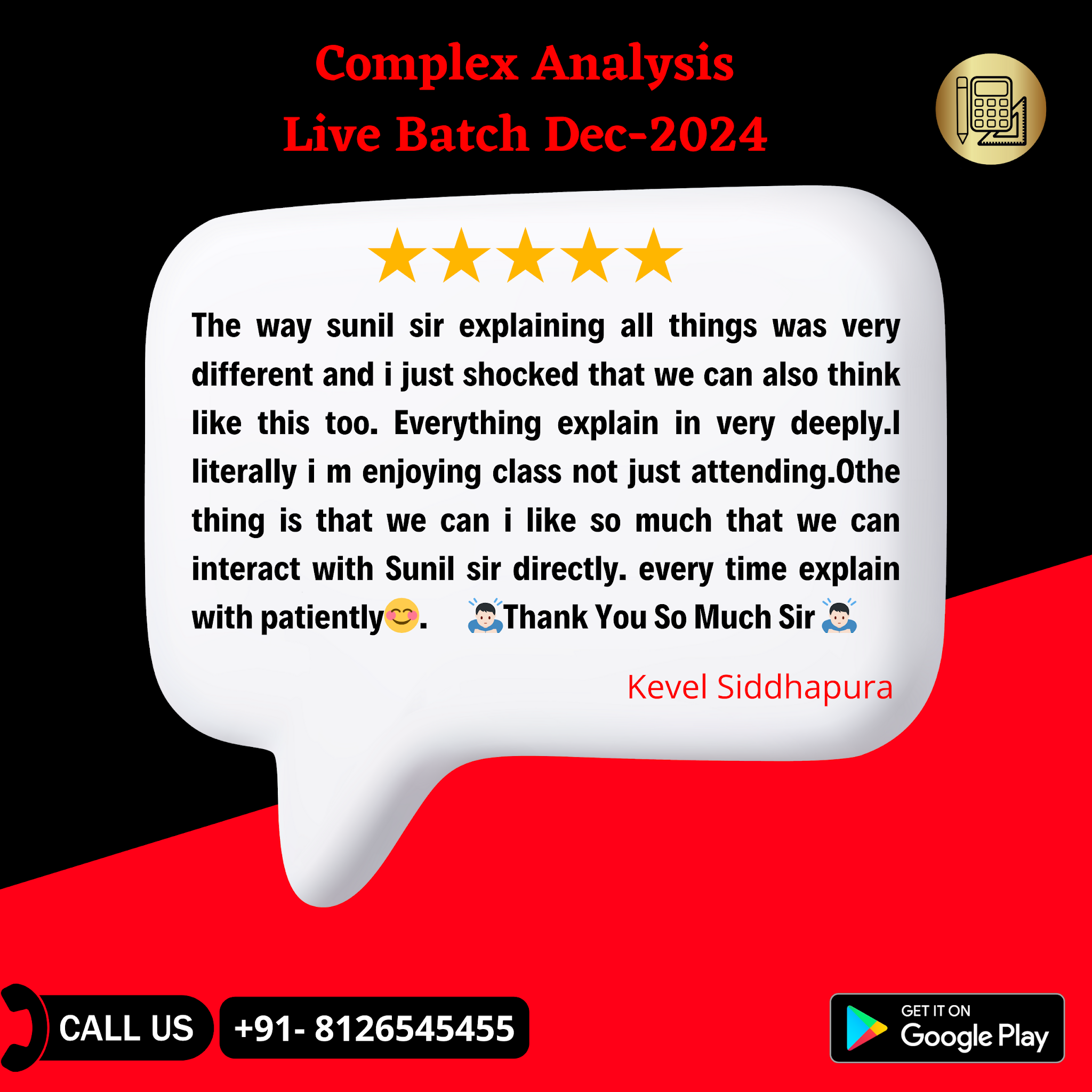 Post from SB TechMath