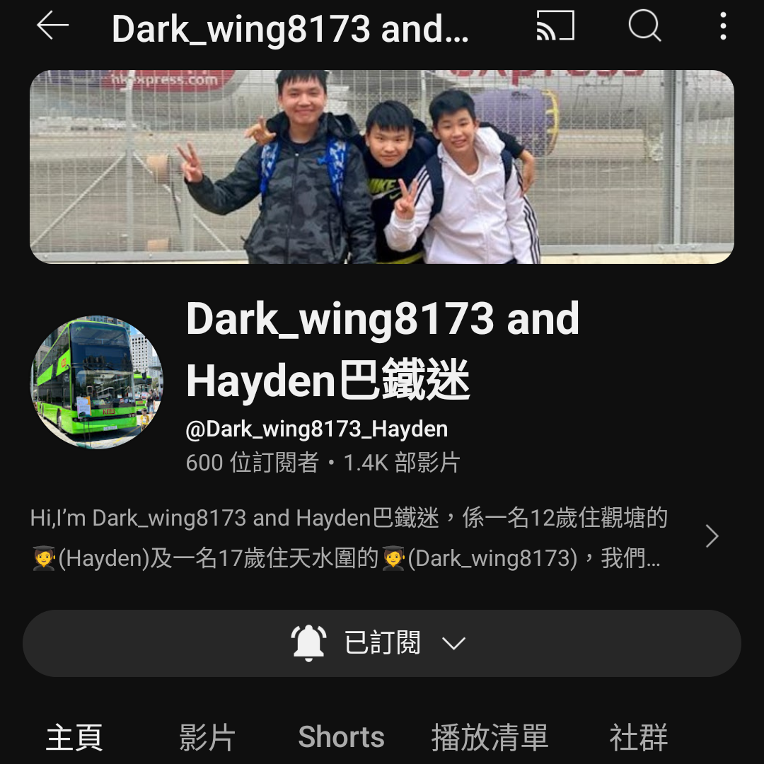 Post from Felix Cheang A265A270’s YTStudio