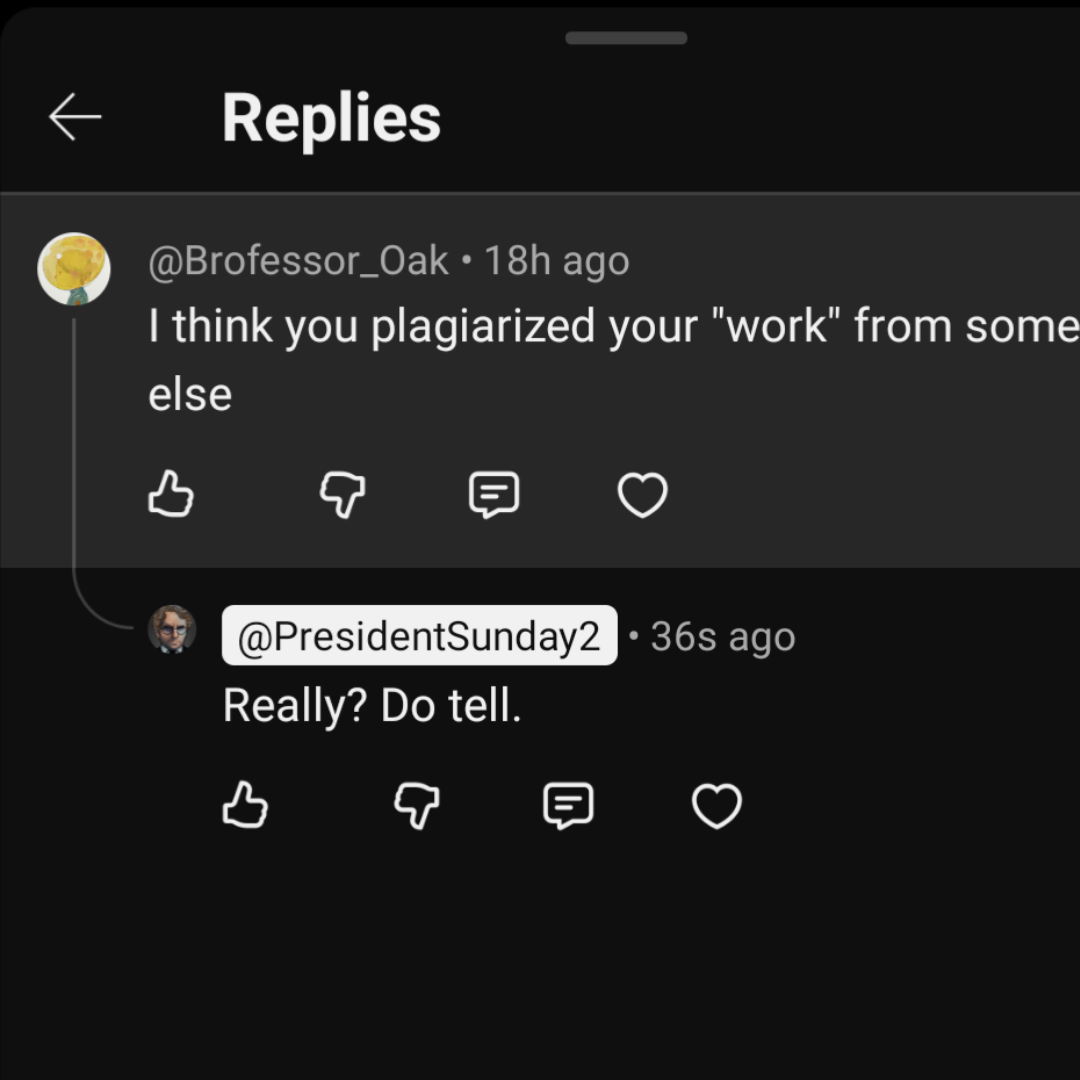 Post from President Sunday PRIME