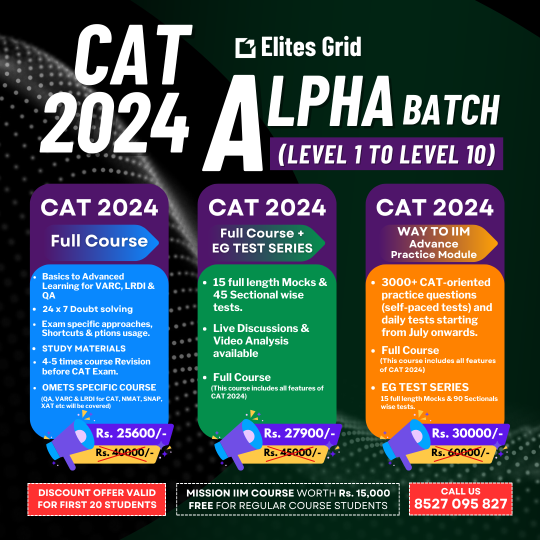 Post from ELITES GRID - CAT PREP
