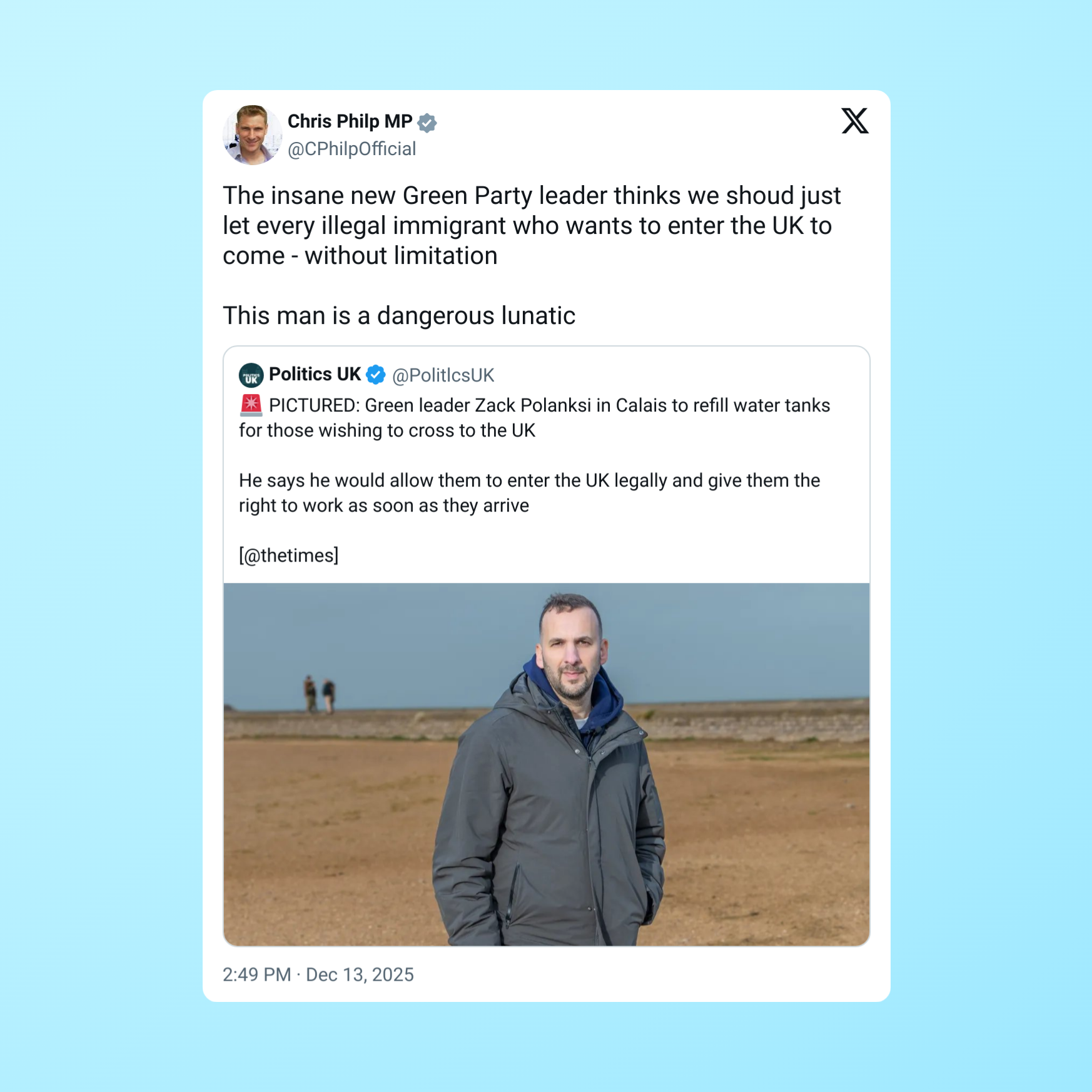 Post from Chris Philp MP
