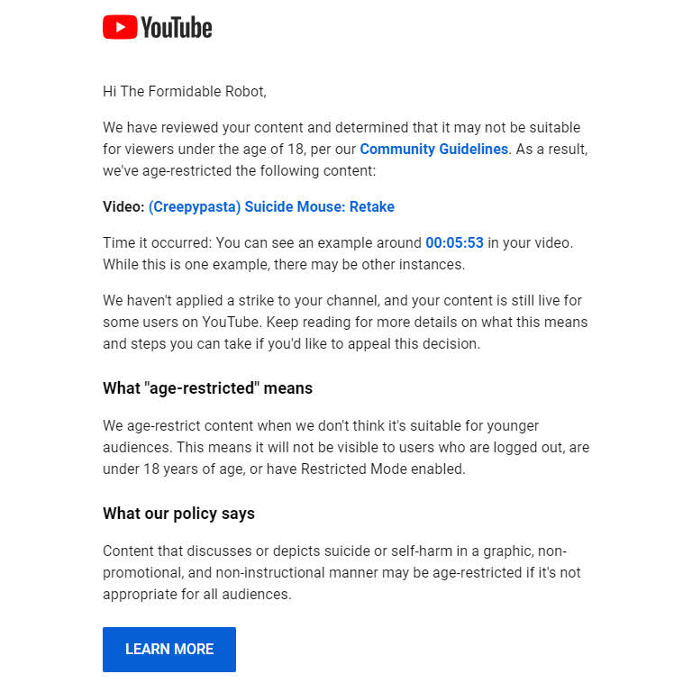 Post from The Formidable Robot