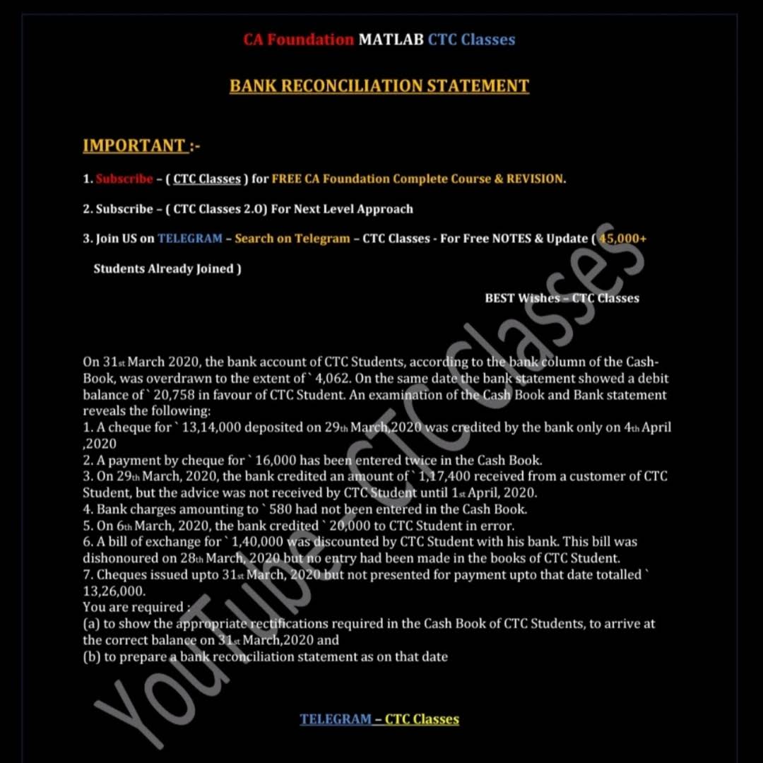 Post from Commerce Tuition Classes CTC