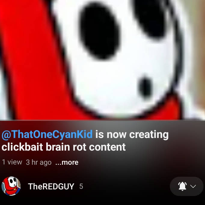Post from That One Cyan Kid