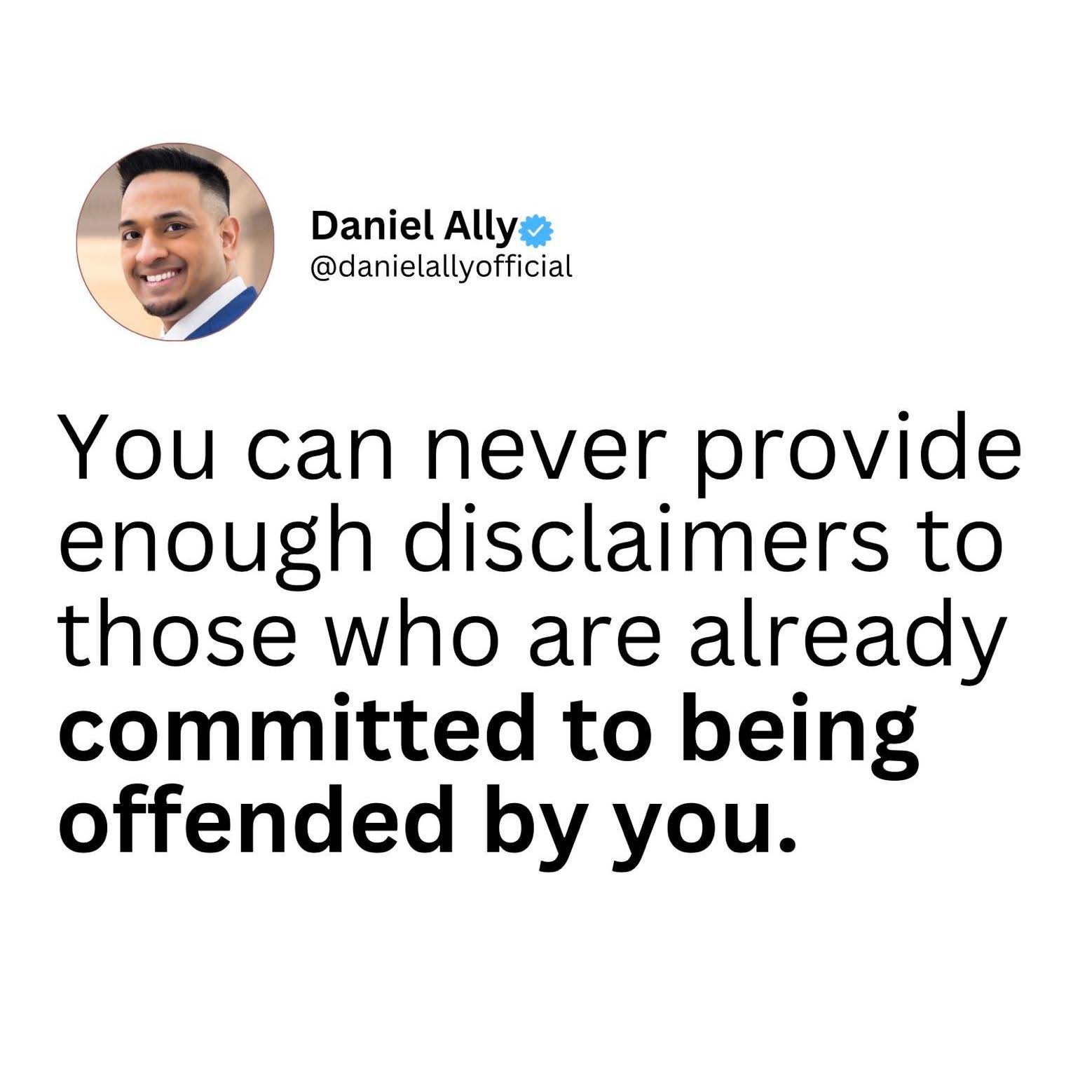 Post from Daniel Ally