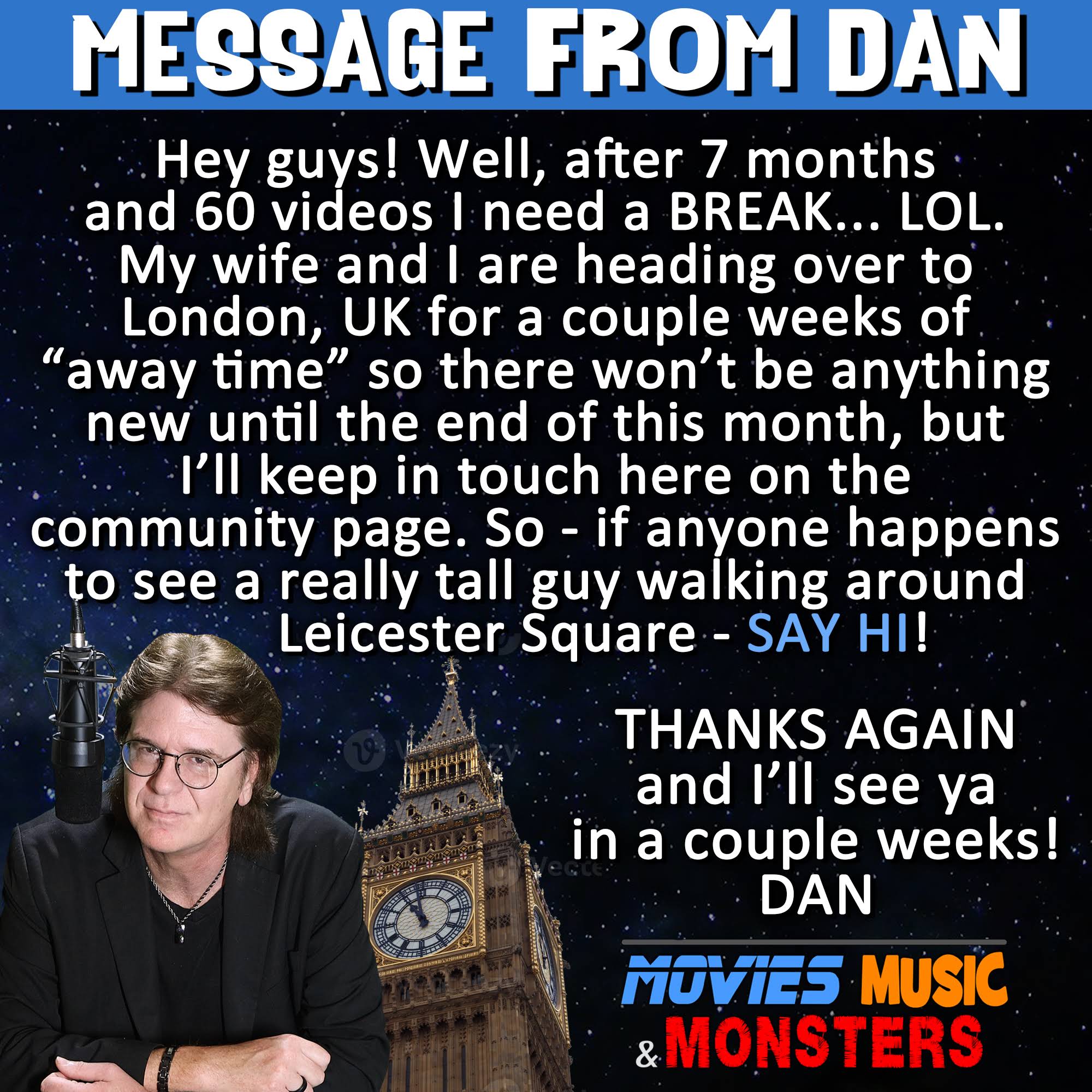 Post from Dan Monroe / Movies, Music & Monsters