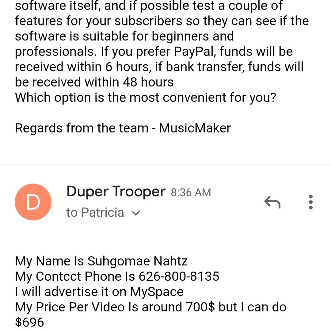 Post from The Duper Trooper
