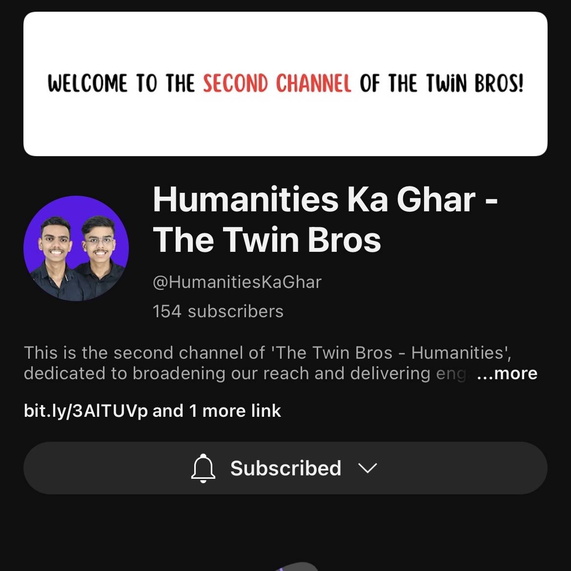 Post from The Twin Bros - Humanities