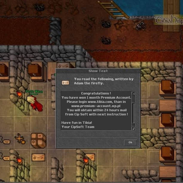 Post from Old Tibia Videos