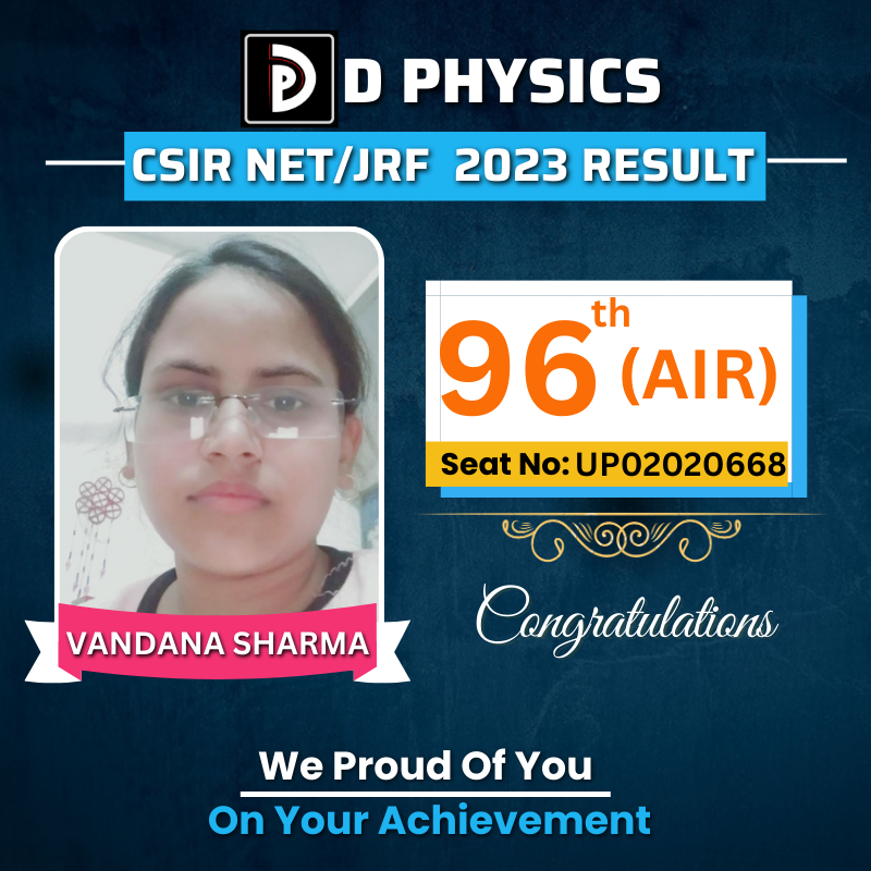 Post from D PHYSICS - CSIR NET, GATE & JEST