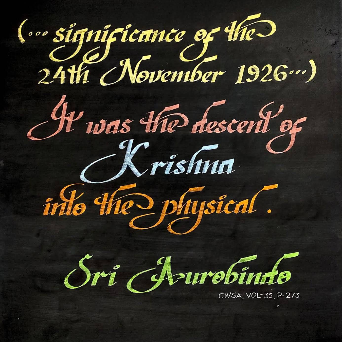 Post from Arvind T Akki Sri Aurobindo Ashram, Pondicherry