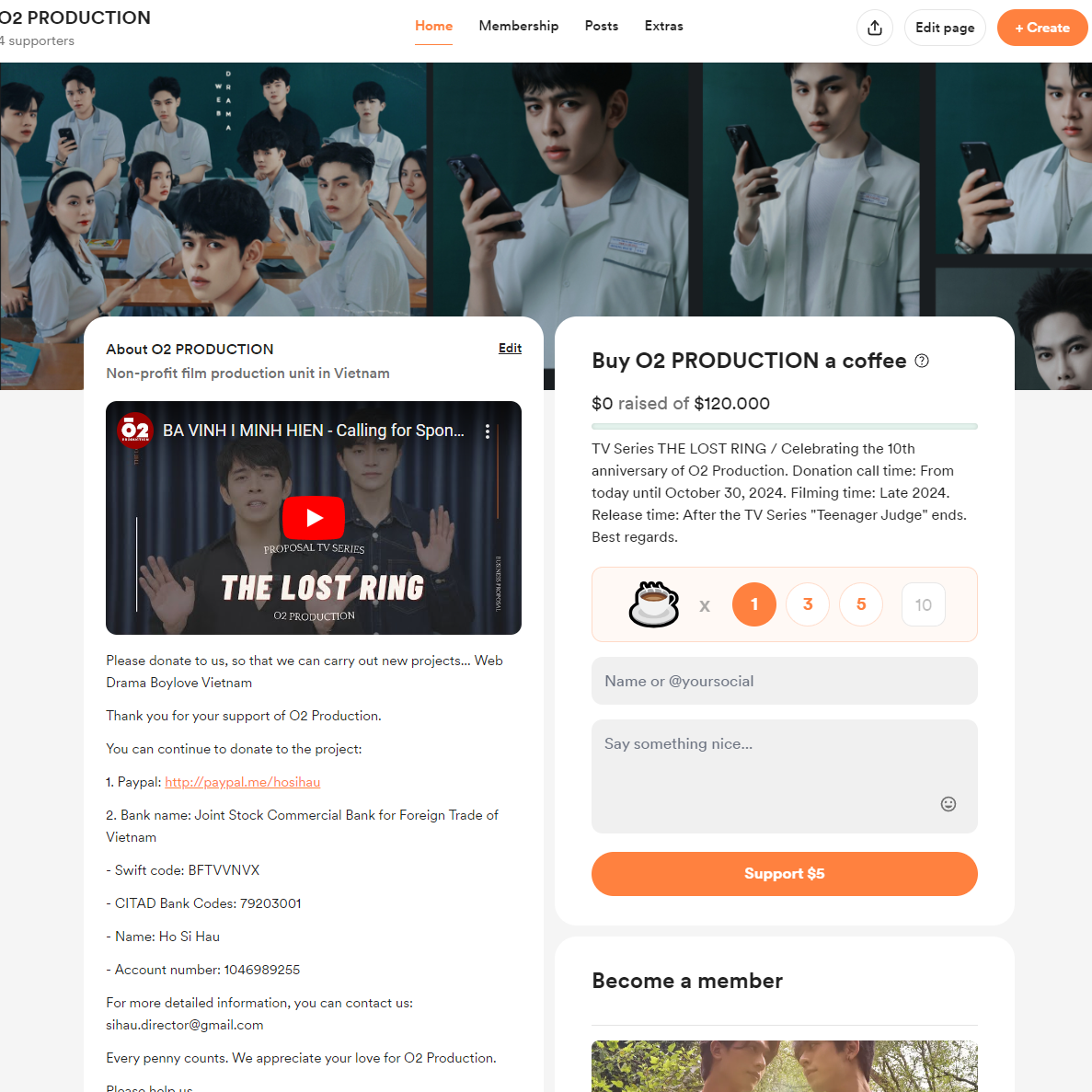 Post from O2 PRODUCTION