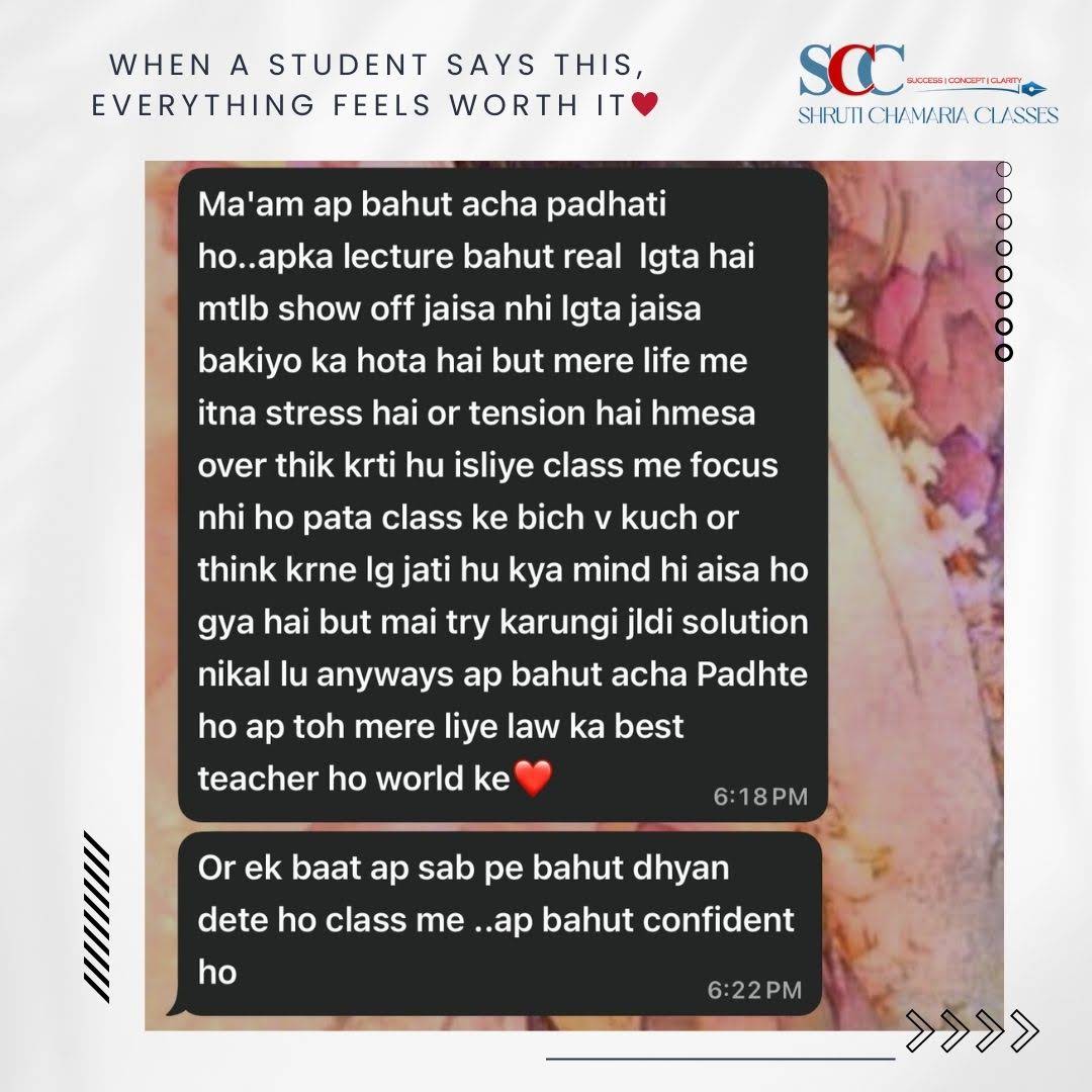 Post from Shruti Chamaria Classes