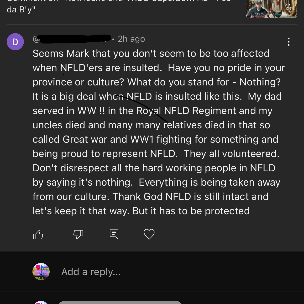 Post from Mark Royle