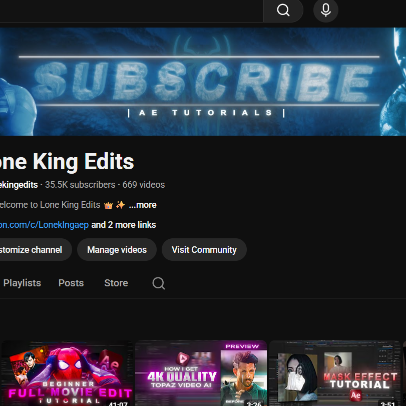 Post from Lone King Edits