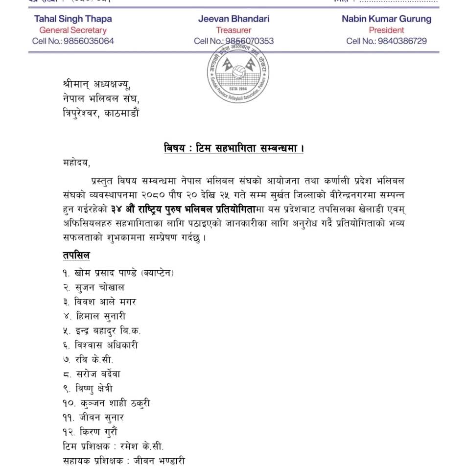 Post from Namaste Surkhet