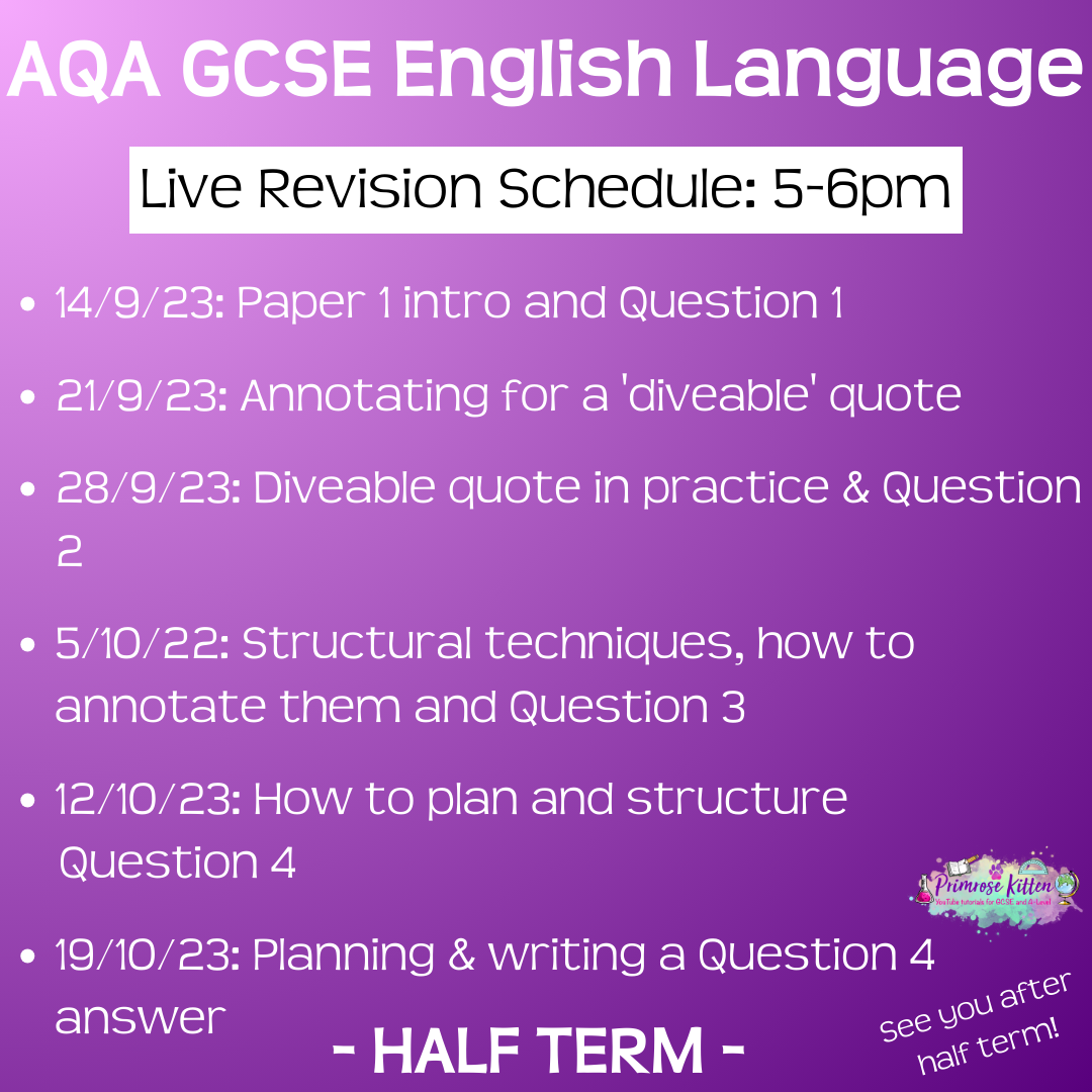 Post from Primrose Kitten Academy | GCSE & A-Level Revision