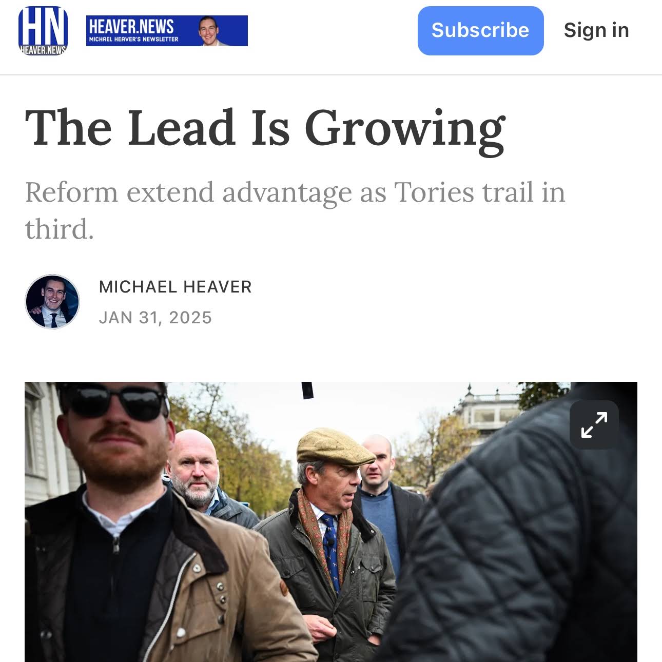 Post from Michael Heaver