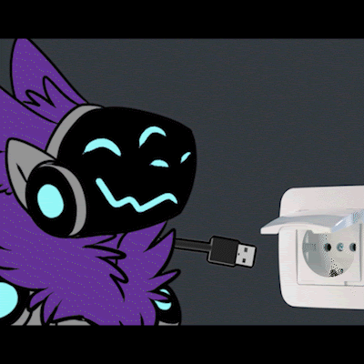 Post from generic purple protogen