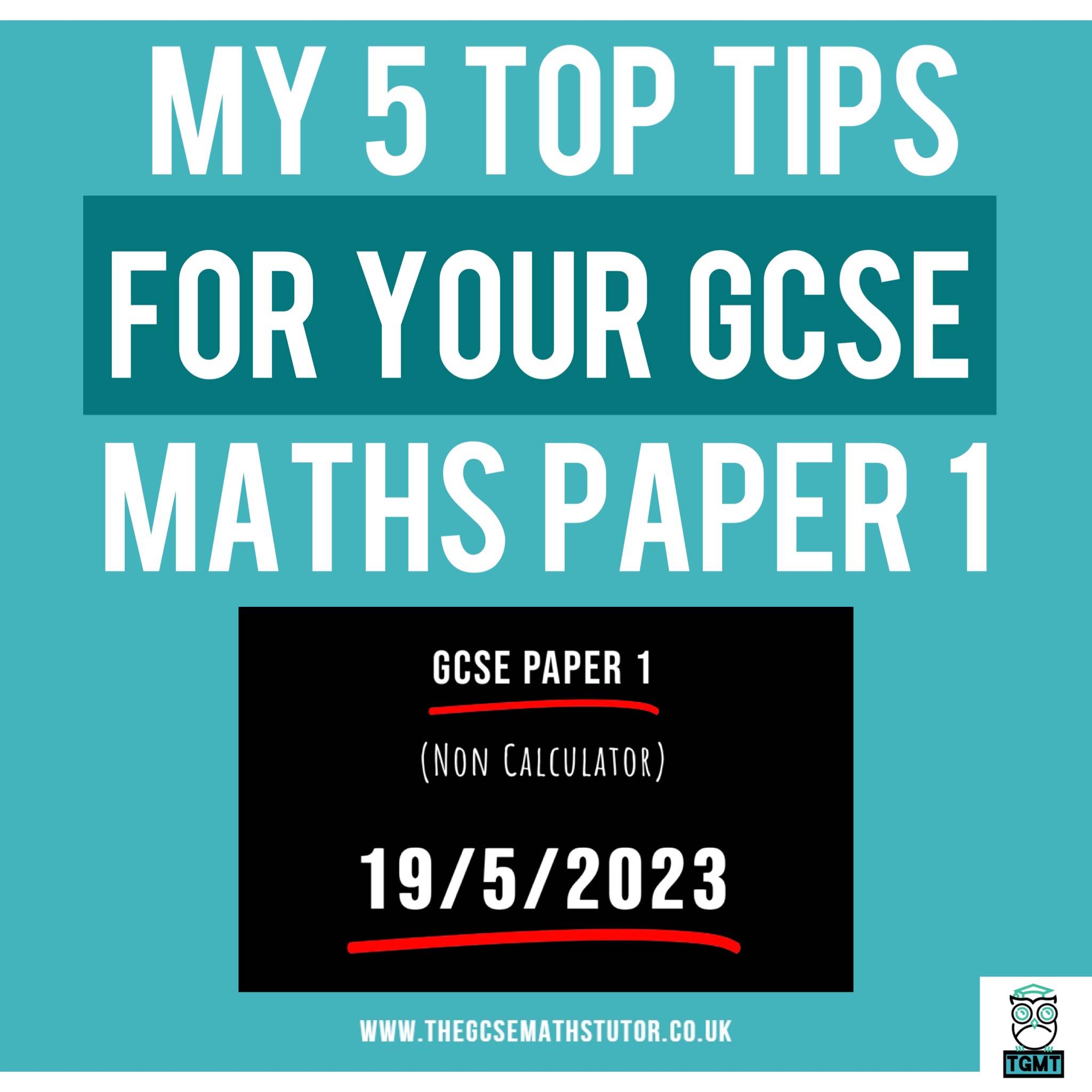 Post from The GCSE Maths Tutor