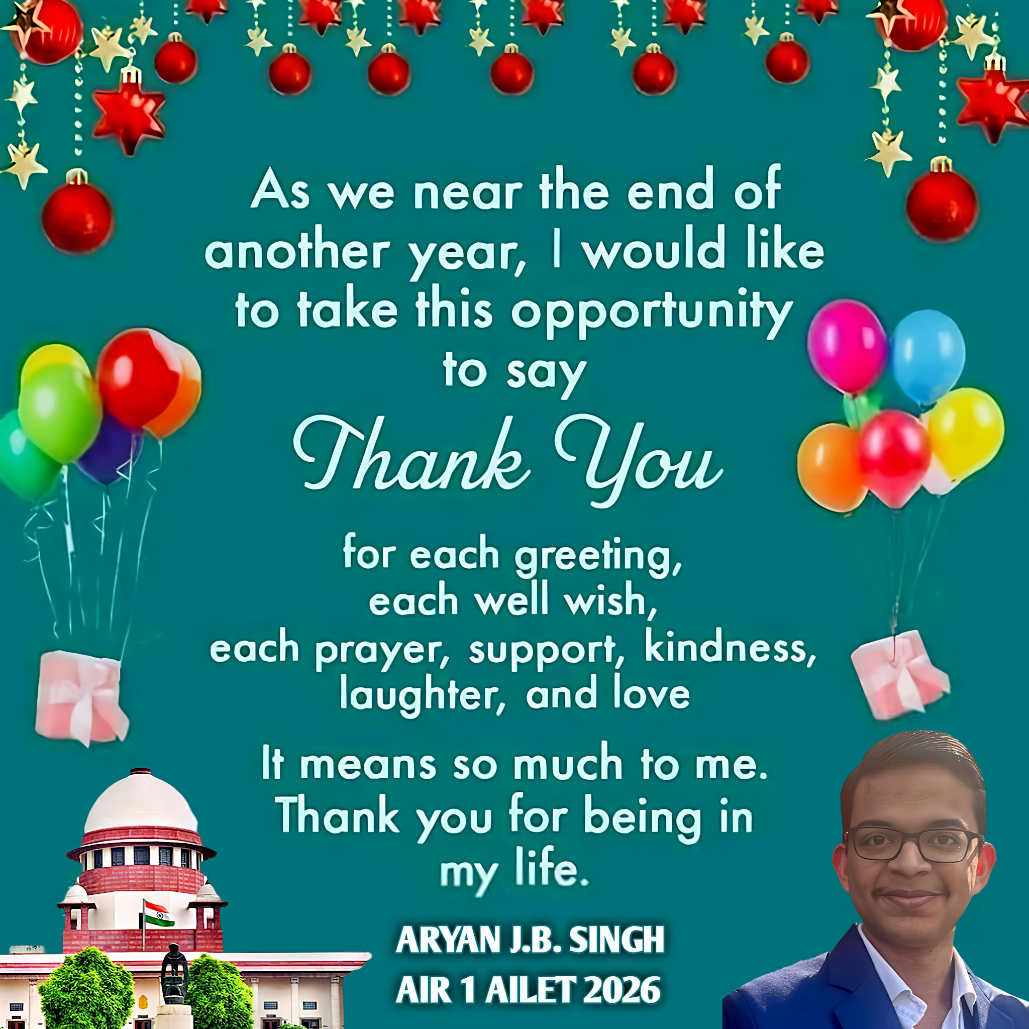 Post from Aryan AIR 1 AILET