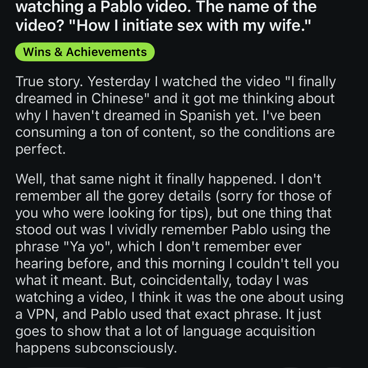 Post from Evildea