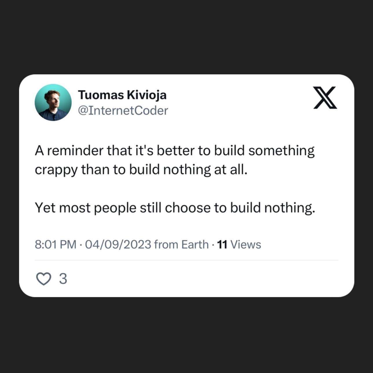 Post from Internet Made Coder