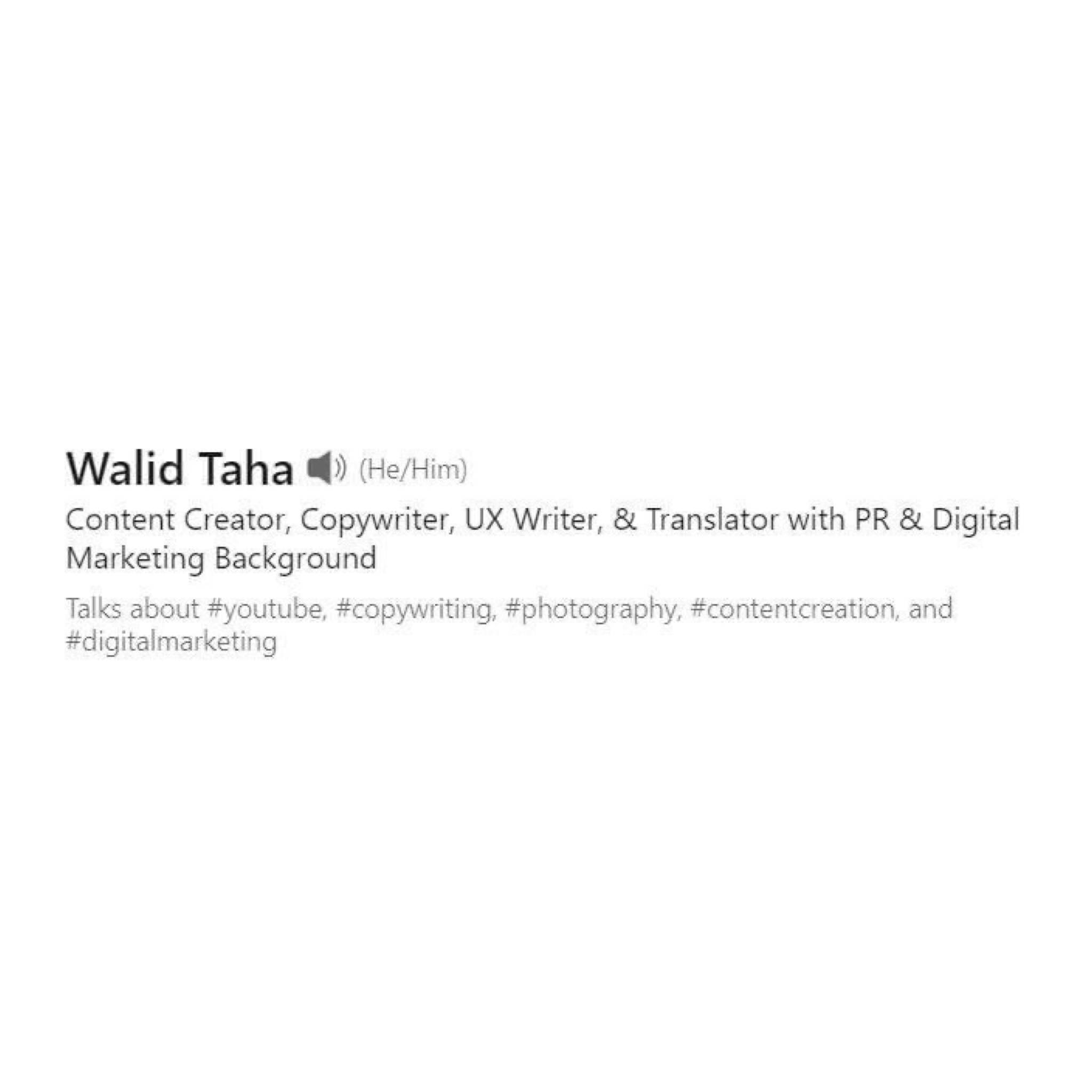 Post from Walid Taha