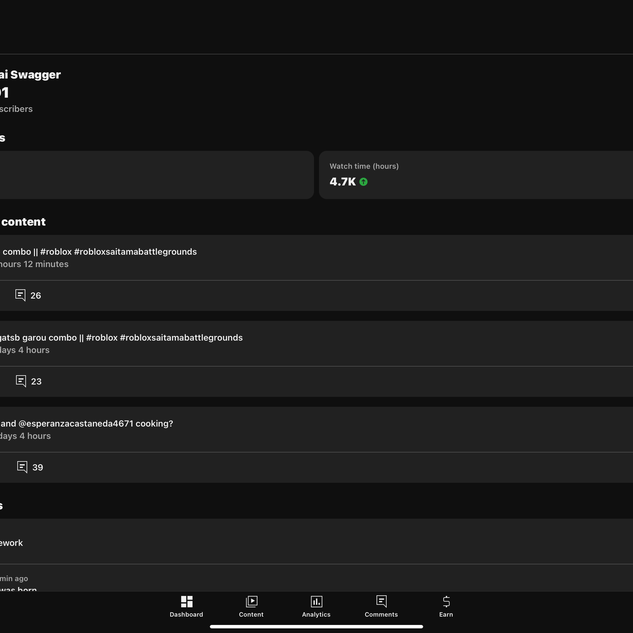 Post from Samurai Swagger