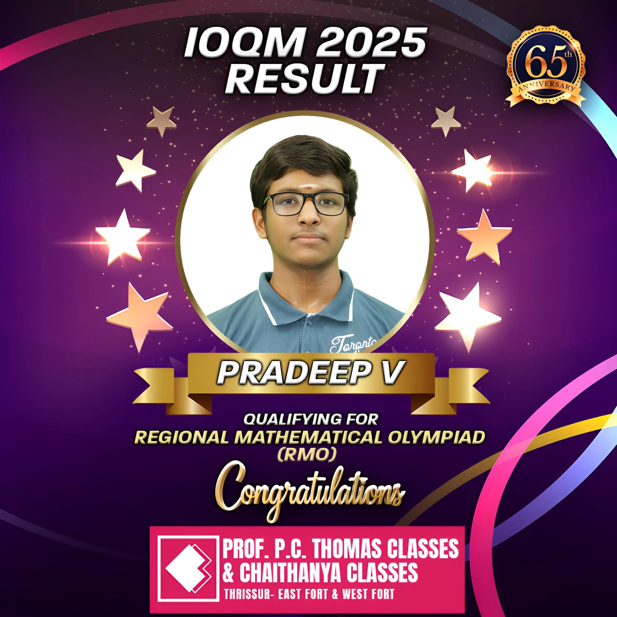 Post from Prof. P. C. Thomas & Chaithanya JEE, NEET, 11 & 12