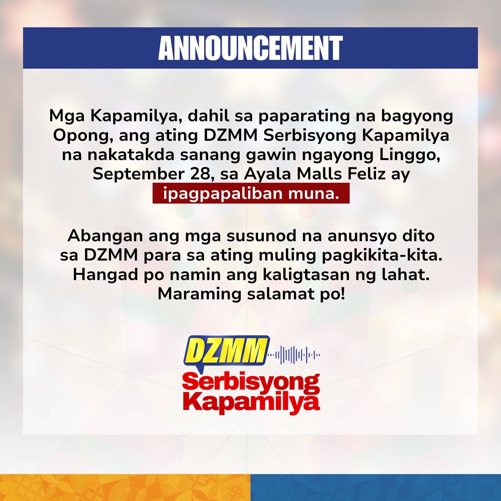 Post from DZMM Teleradyo