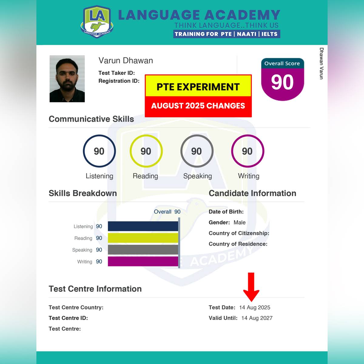 Post from Language Academy PTE