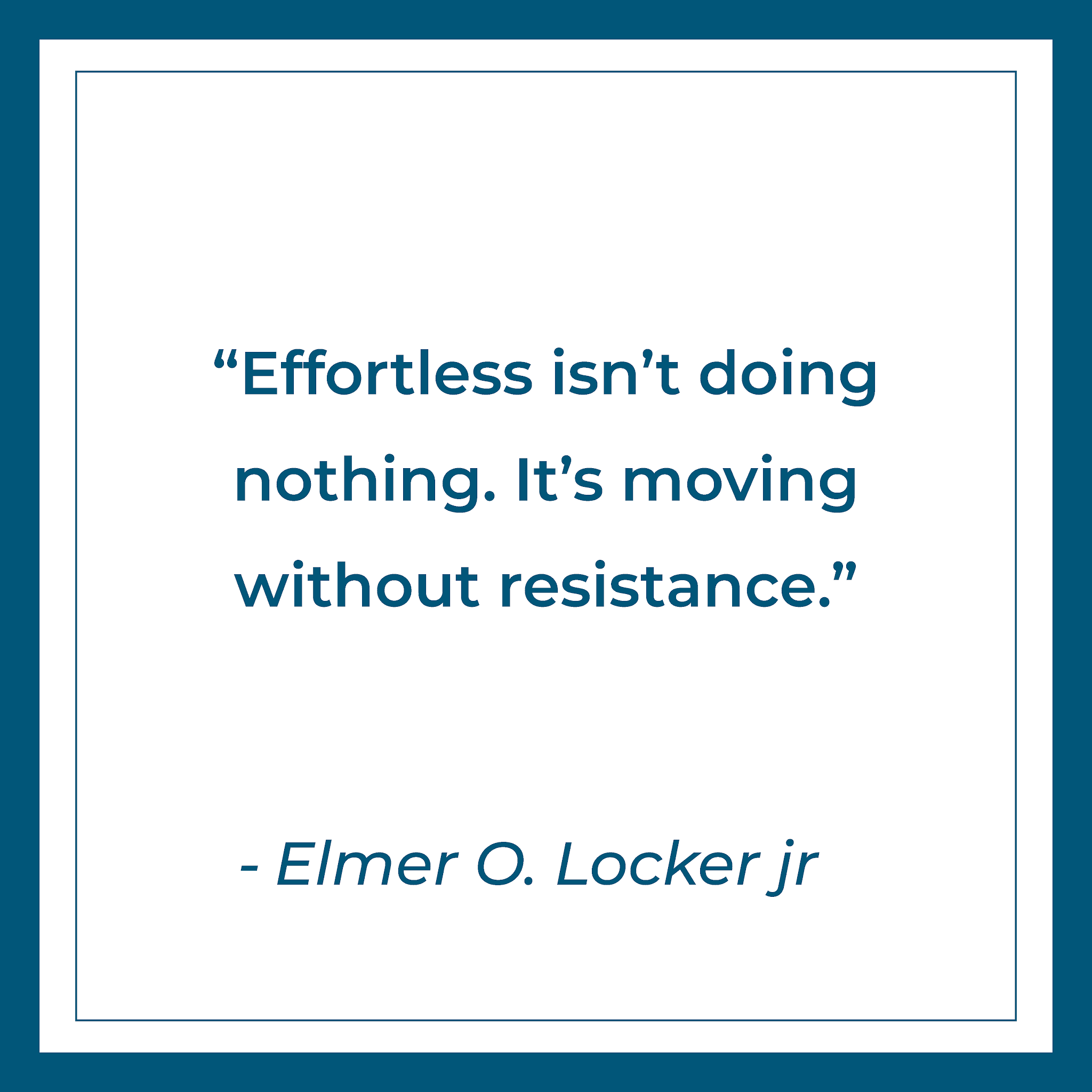 Post from Elmer O. Locker jr