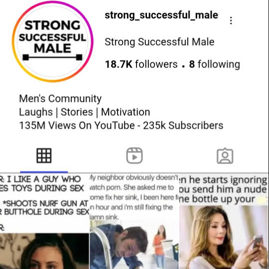 Post from Strong Successful Male