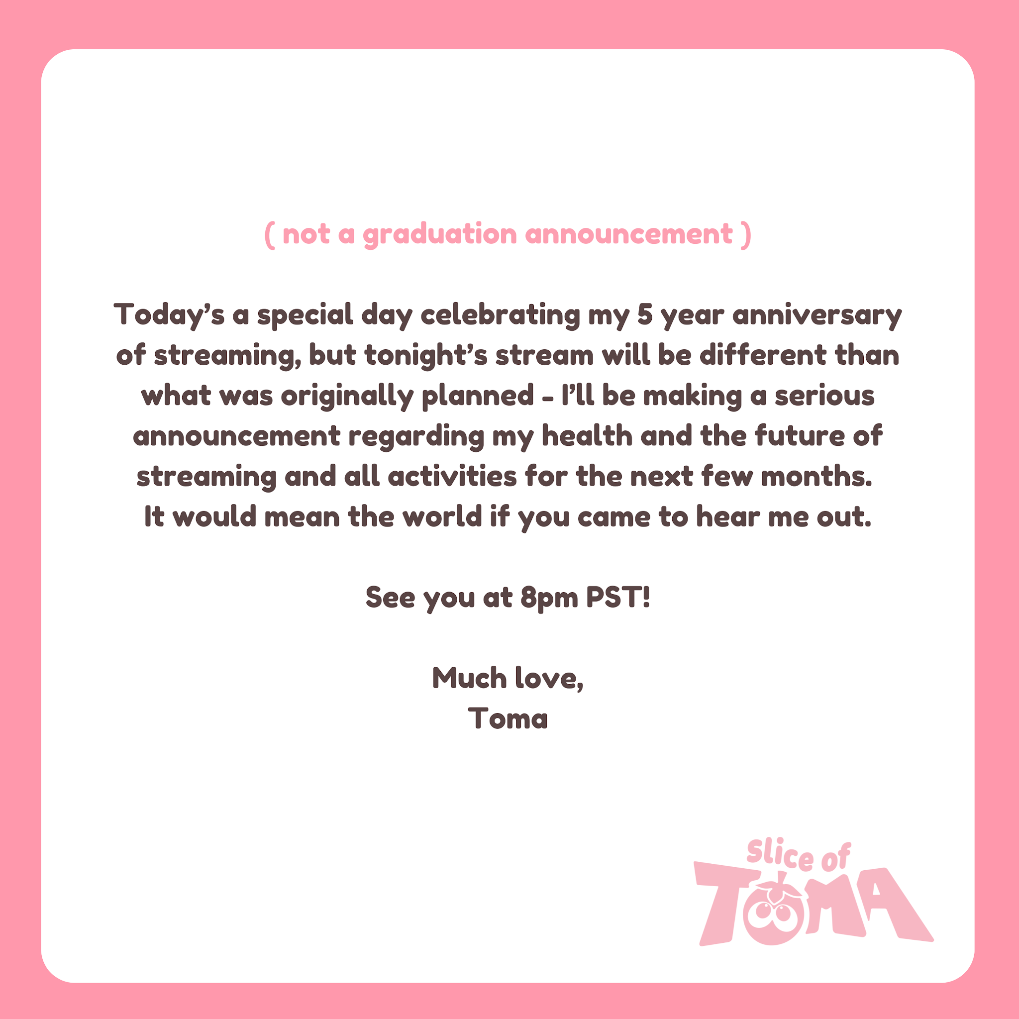 Post from slice of toma