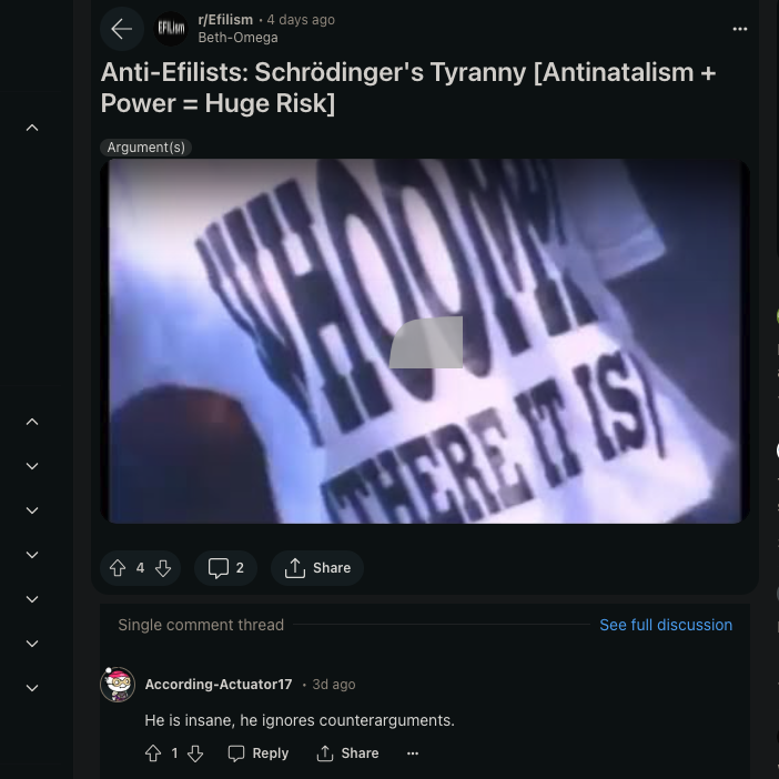 Post from efilism
