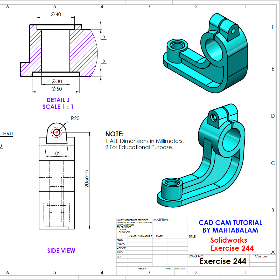 Post from CAD CAM TUTORIAL BY MAHTABALAM
