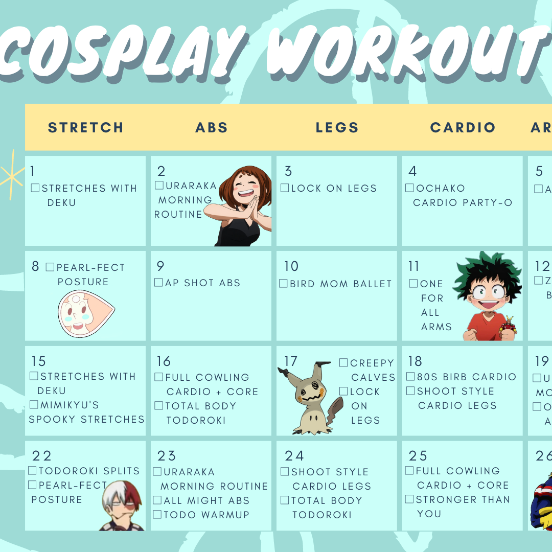 Post from Cosplay Workouts