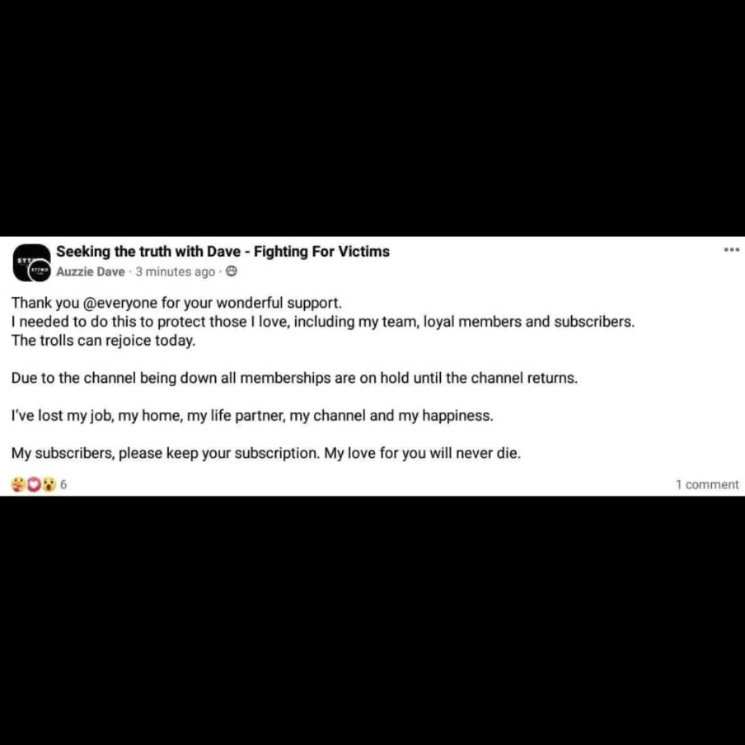 Post from Martin Deehan
