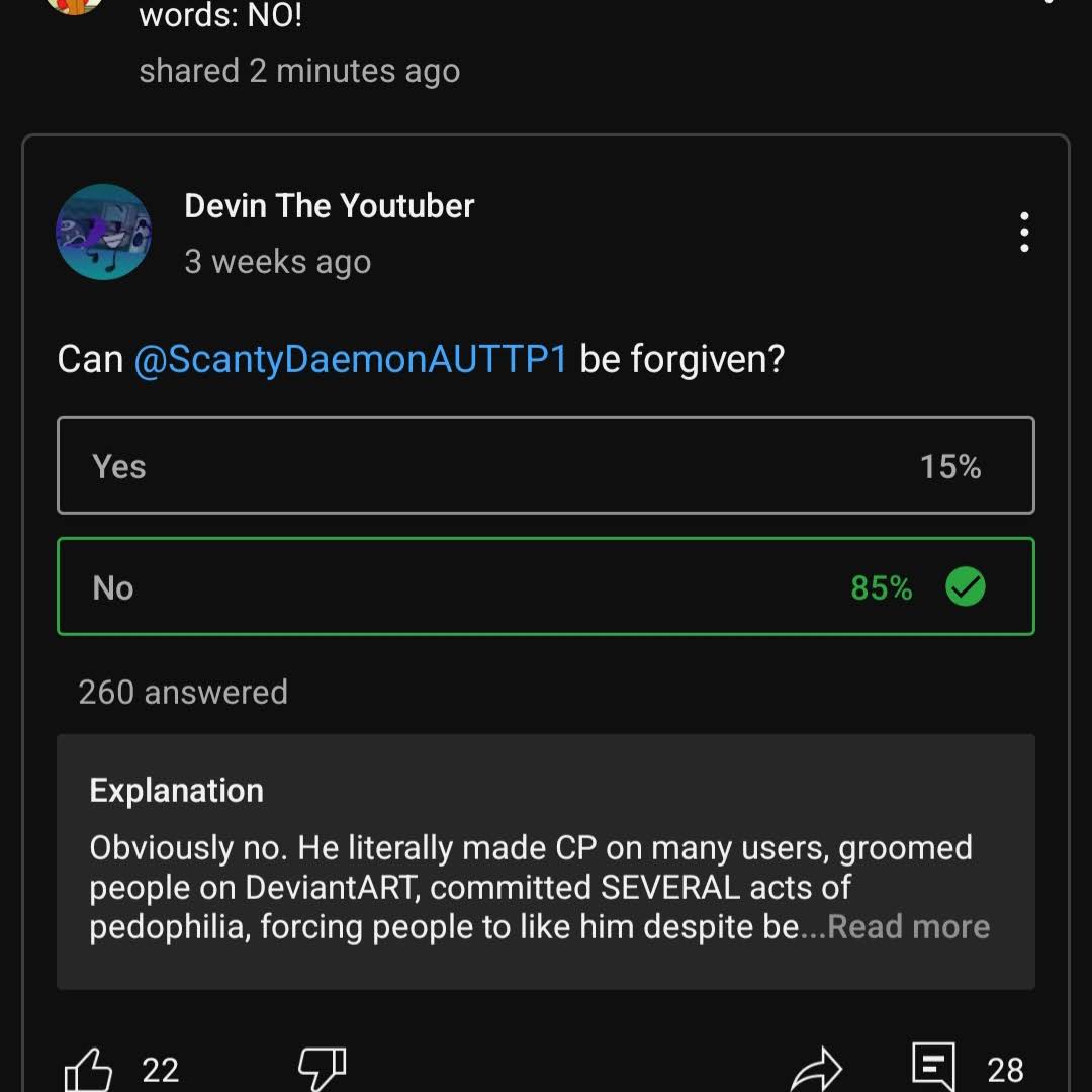 Post from Devin The Youtuber