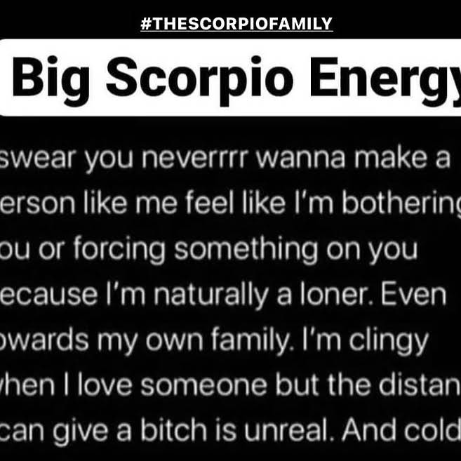 Post from THE SCORPIO FAMILY