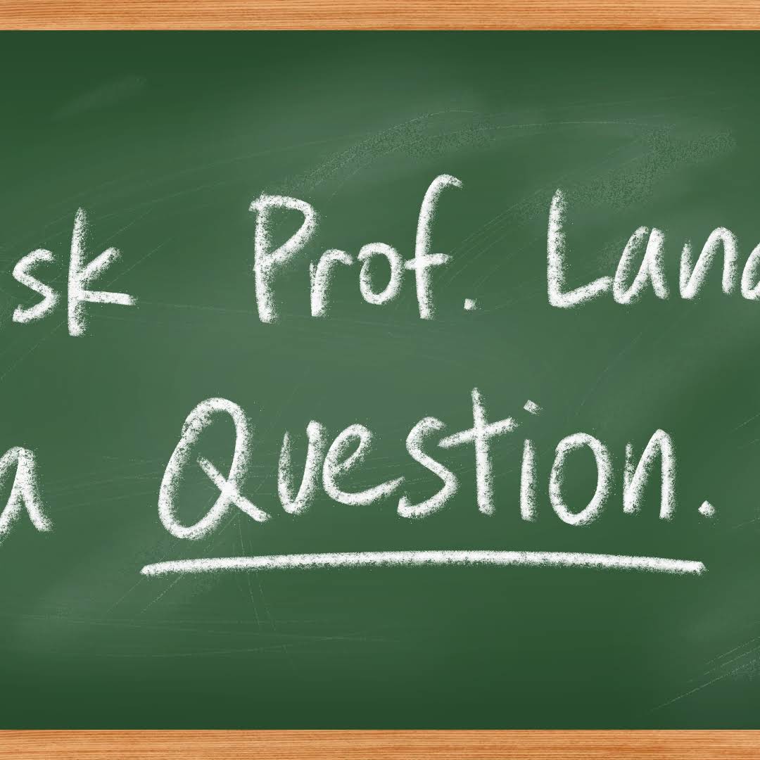 Post from Professor Lando