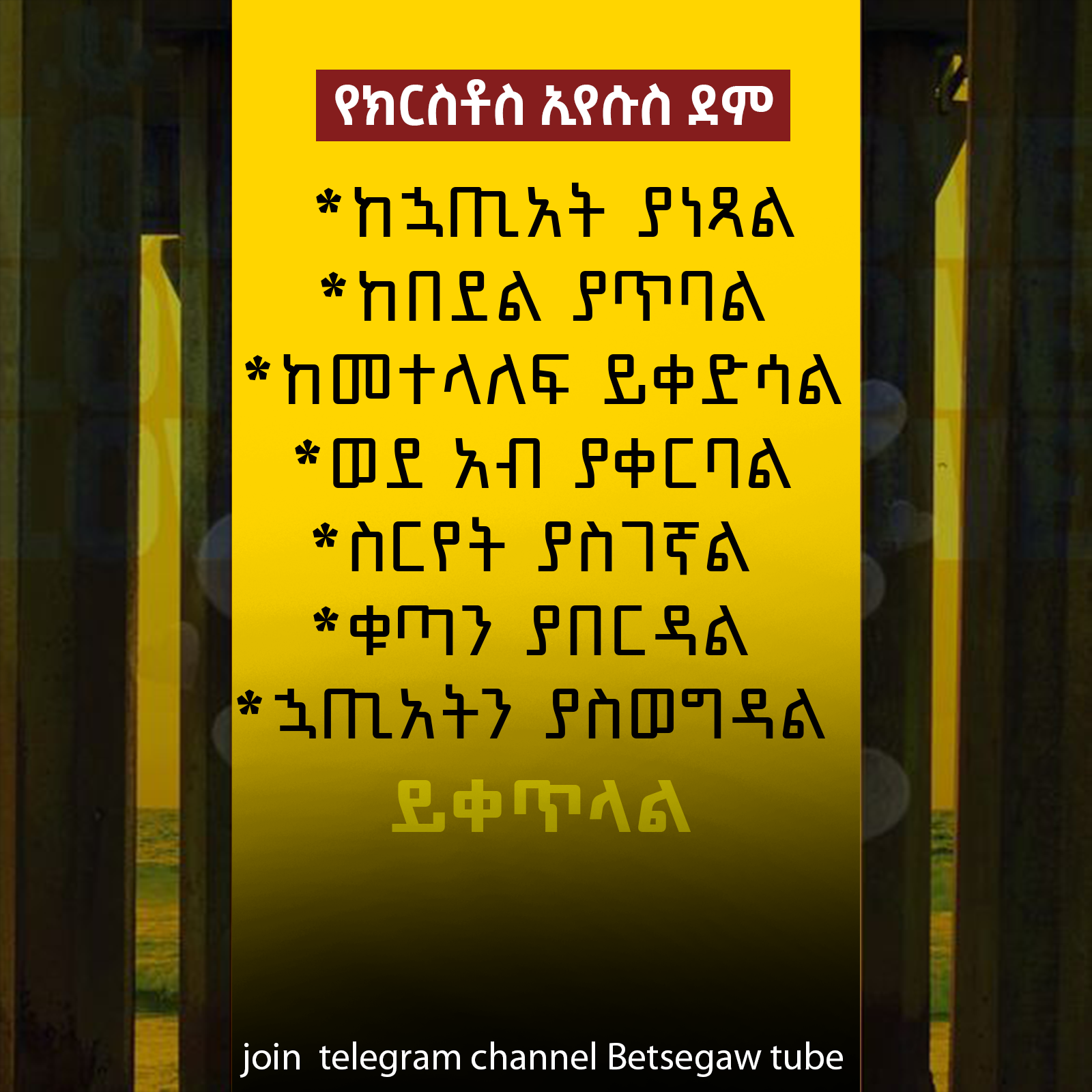 Post from Betsegaw tube