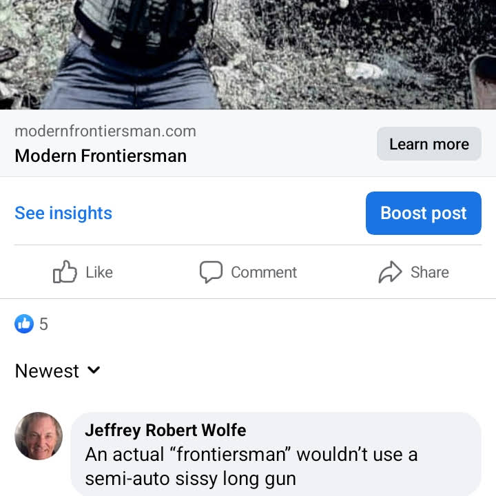 Post from Modern Frontiersman